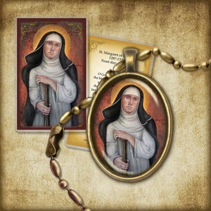 St. Margaret of Castello Pendant and Holy Card GIFT SET for Those Who ...