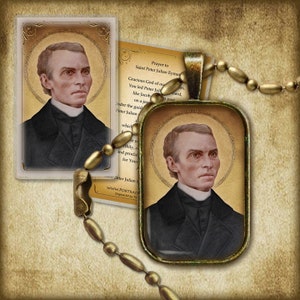 St. Peter Julian Eymard Pendant and Holy Card GIFT SET Catholic Saint ...
