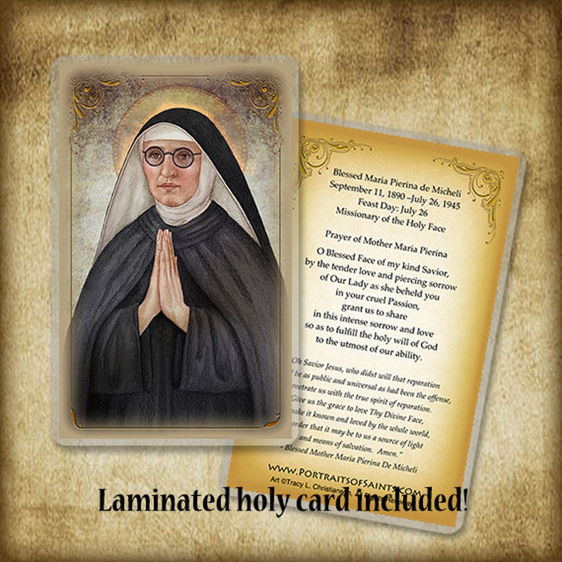 Bl. Maria Pierina De Micheli Pendant/key Chain and Holy Card GIFT SET ...