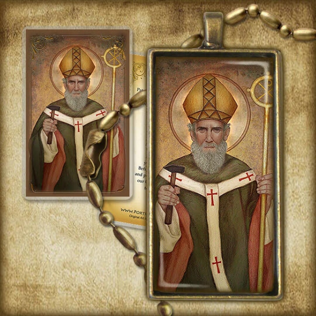 St. Eligius Pendant and Holy Card GIFT SET for Confirmation - Etsy