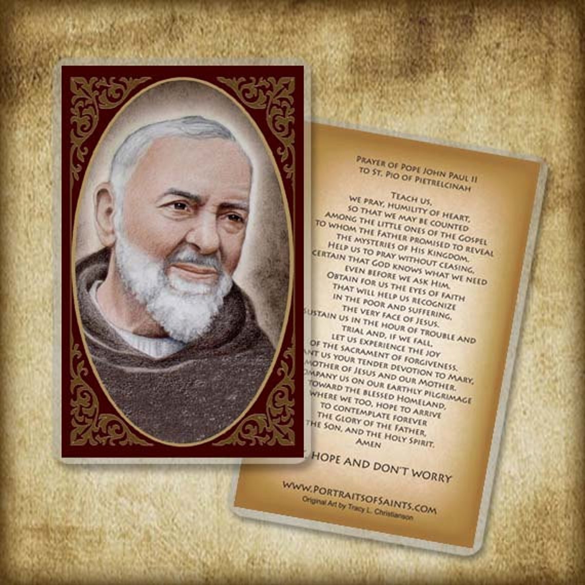 St. Padre Pio Prayer Card Saint Who Spent Hours in the - Etsy