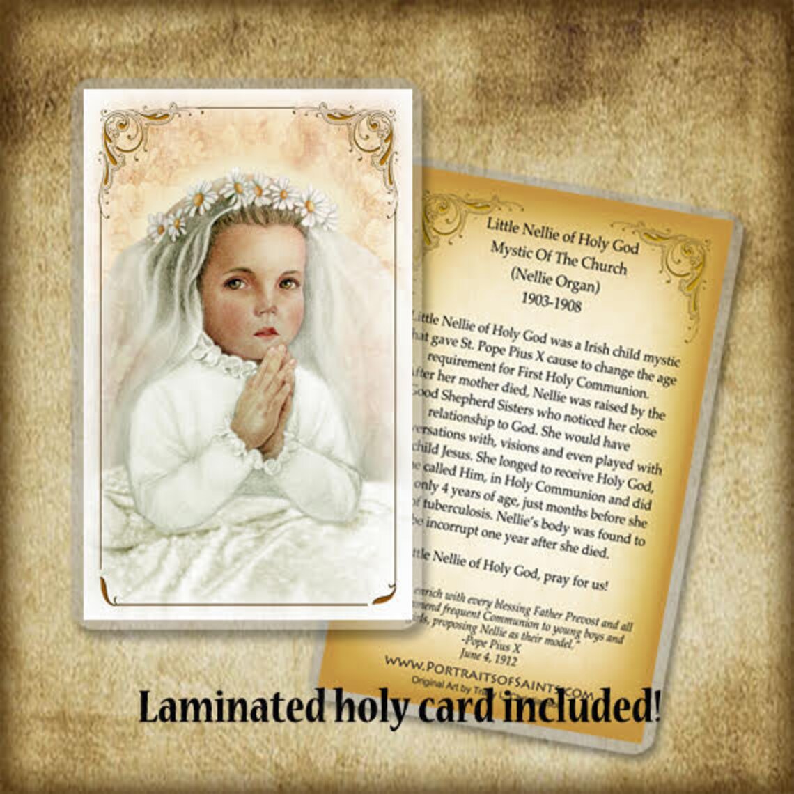 Little Nellie of Holy God Pendant and Holy Card GIFT SET - Etsy