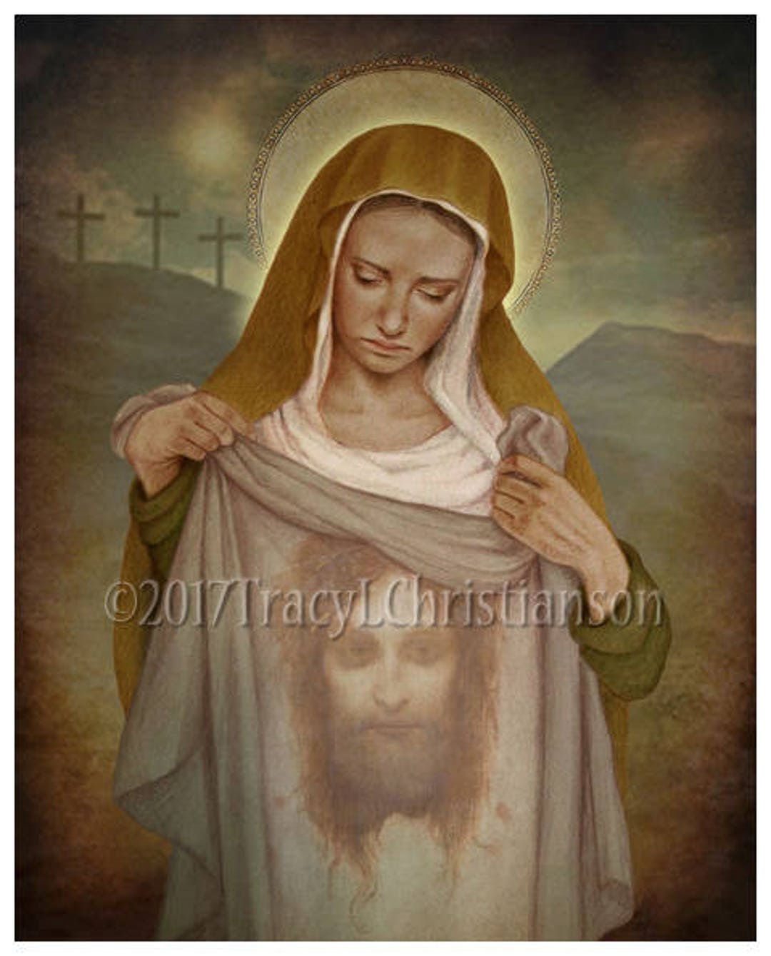 St. Veronica Print, Catholic Fine Art, the Holy Face of Christ - Etsy