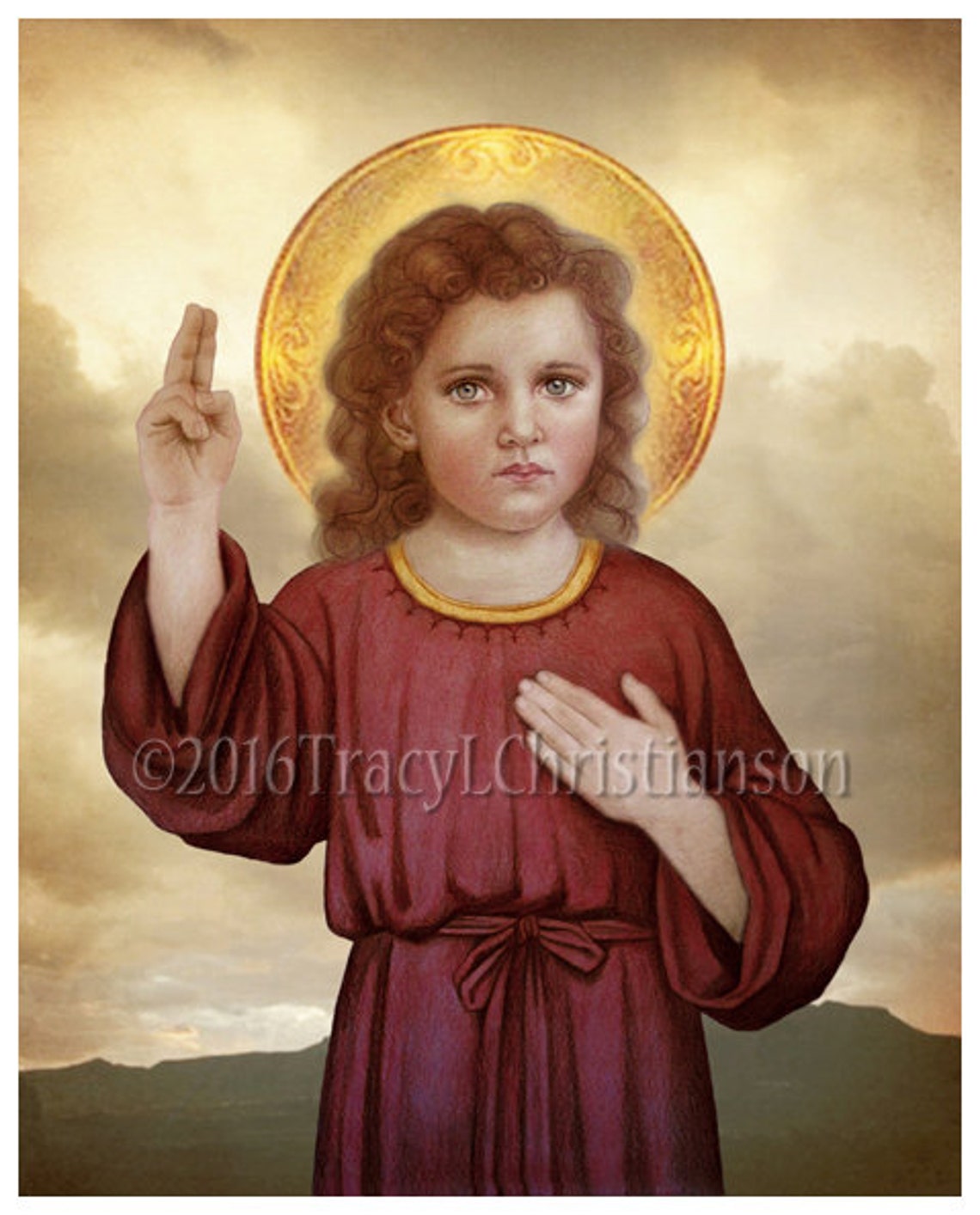 The Christ Child Jesus Catholic Fine Art Print - Etsy