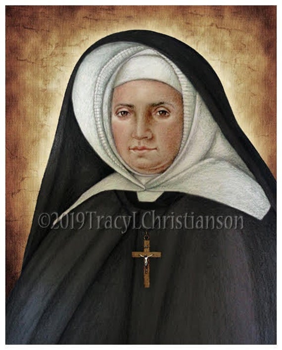 St. Emily De Vialar Art Print Catholic Patron Saint of Single | Etsy