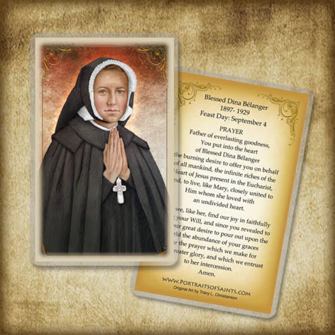 Bl. Dina Belanger Holy Card, Catholic Prayer Card, Mystic - Etsy