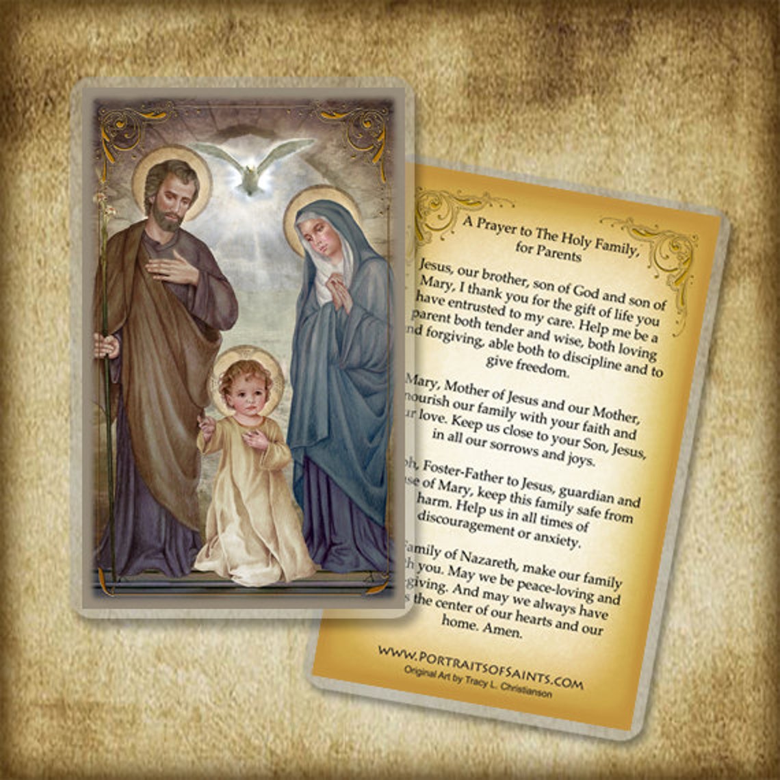 Holy Family E Holy Card - Etsy