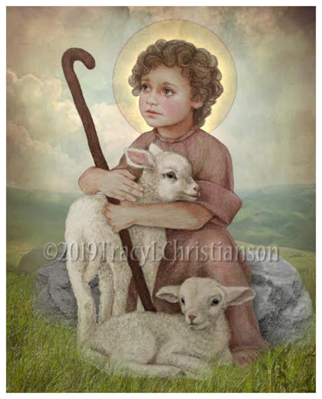 The Little Shepherd Our Lord, Catholic Fine Art Print for Children - Etsy