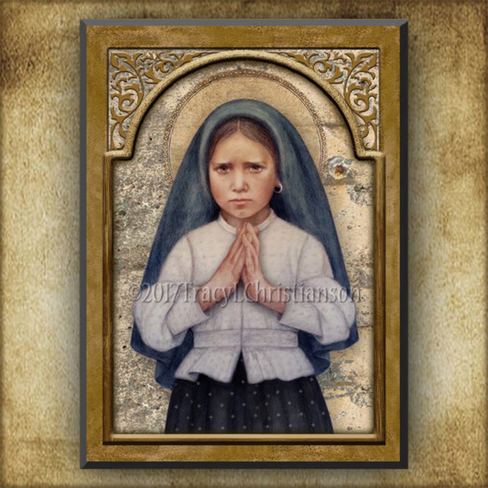 St. Jacinta Marto Wood Plaque and Holy Card GIFT SET for a - Etsy