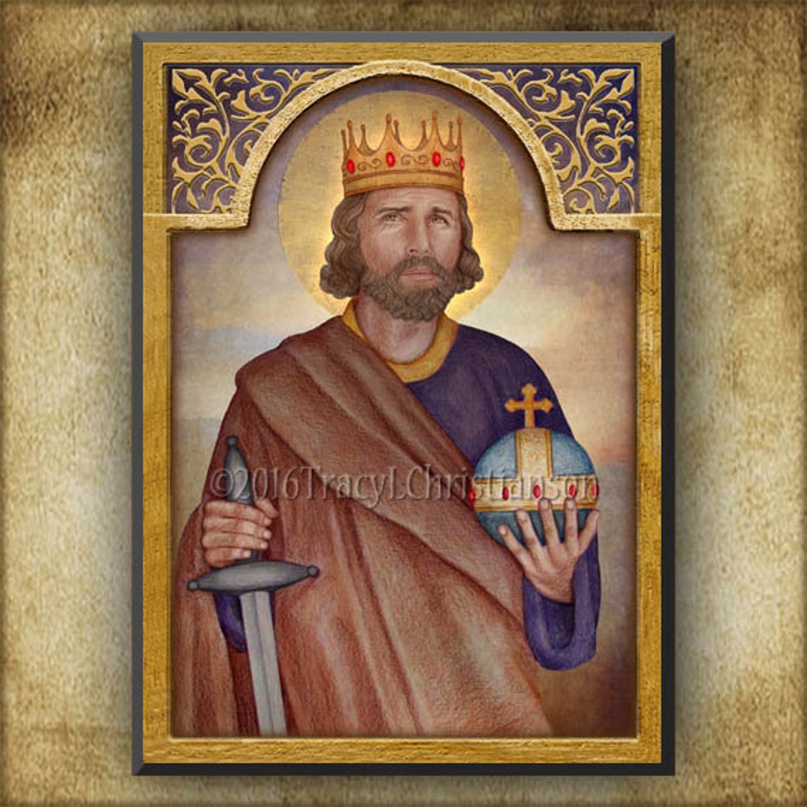 St. Henry II Wood Plaque & Holy Card GIFT SET King of Germany - Etsy