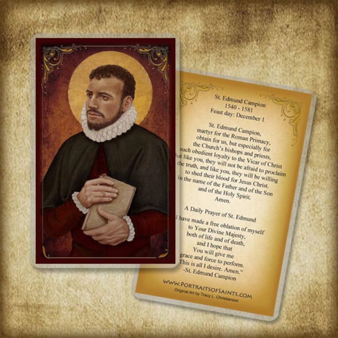 St. Edmund Campion Prayer Card, Martyr of the English Reformation - Etsy