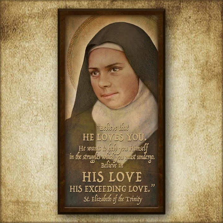 St. Elizabeth of the Trinity Inspirational Plaque, Carmelites - Etsy