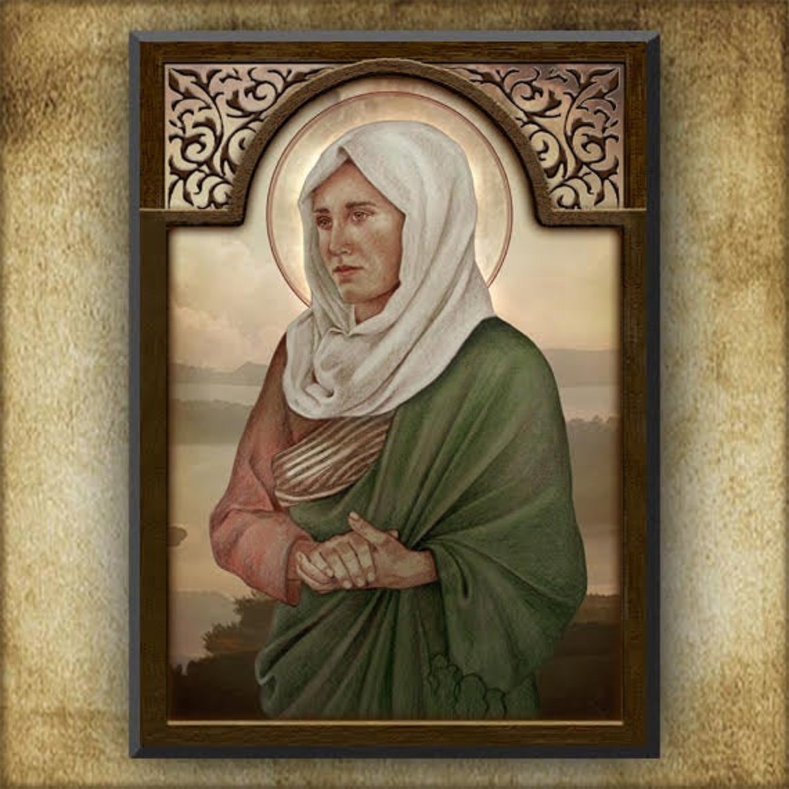 St. Paula of Rome Wood Icon & Holy Card GIFT SET for | Etsy