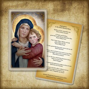 Madonna and Child (M) Holy Card - Etsy