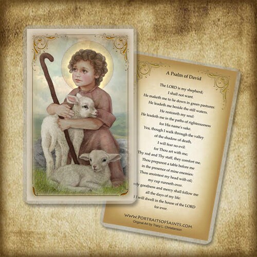 The Good Shepherd Prayer Card - Etsy