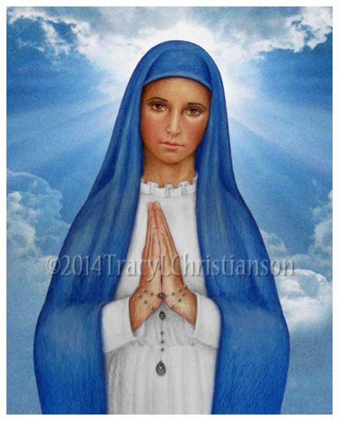 Our Lady of Kibeho, Catholic Art Print, Blessed Virgin Mary - Etsy
