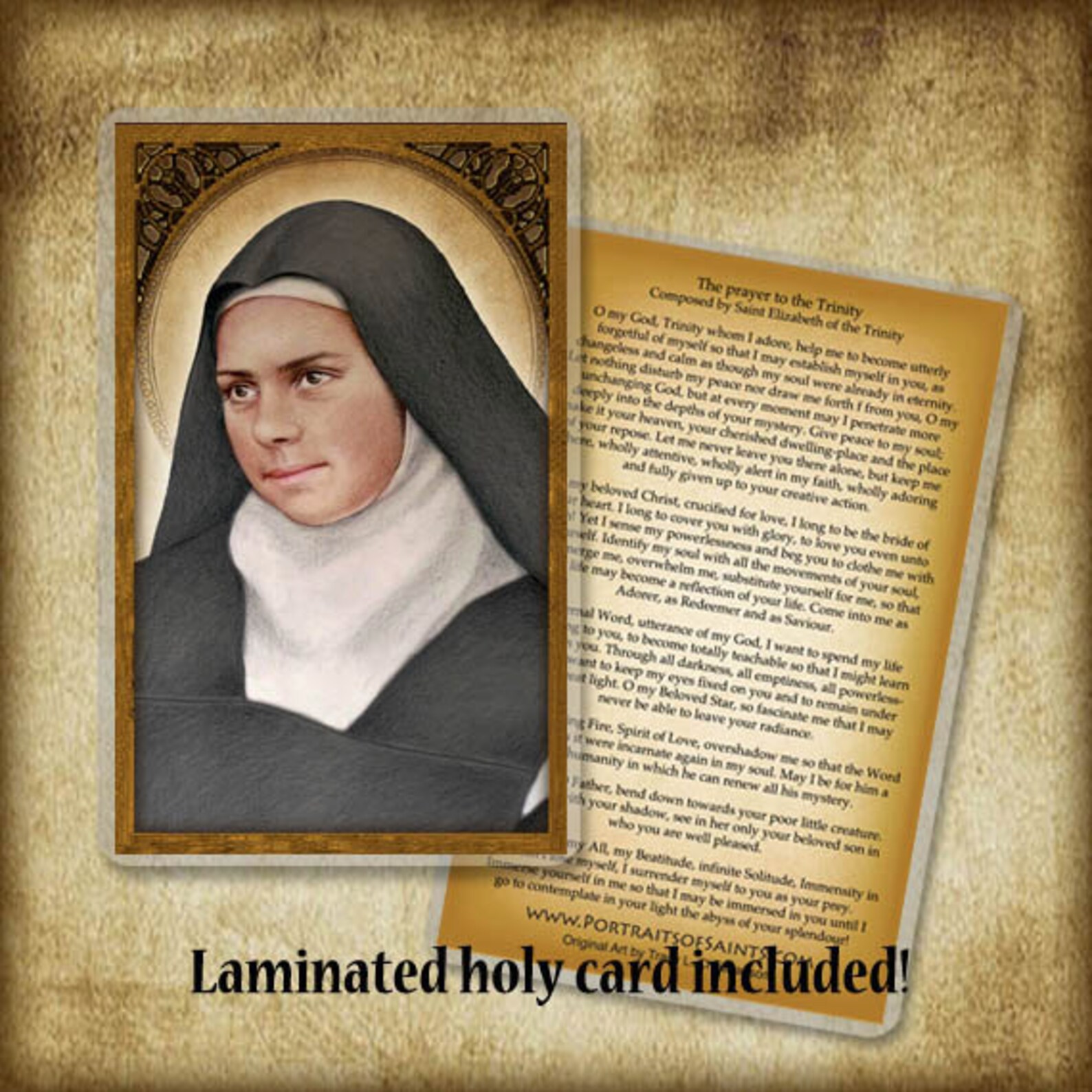St. Elizabeth of the Trinity Wood Icon & Holy Card GIFT SET - Etsy