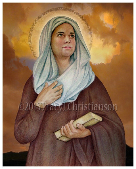 St. Adele Print, Catholic Fine Art Print - Etsy