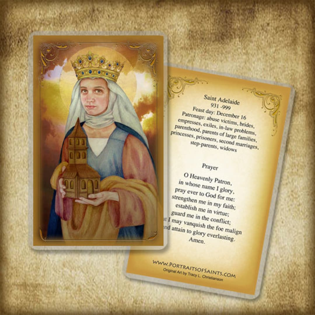 St. Adelaide Holy Card - Etsy