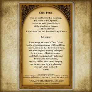 St. Peter the Apostle Holy Card - Etsy