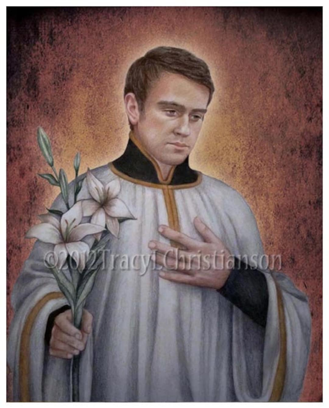 St. Aloysius Gonzaga Catholic Art Print, Patron Saint of Students - Etsy