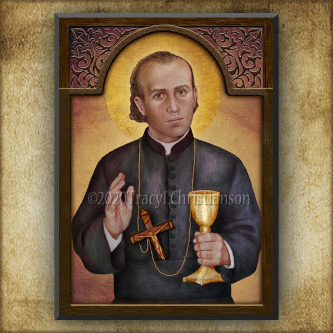 St. Gaspar Del Bufalo Wood Plaque and Holy Card GIFT SET - Etsy