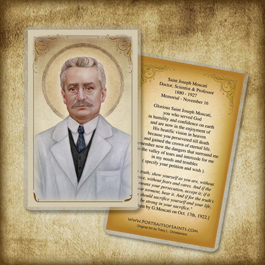 St. Giuseppe Moscati Holy Card, Patron of Doctors - Etsy