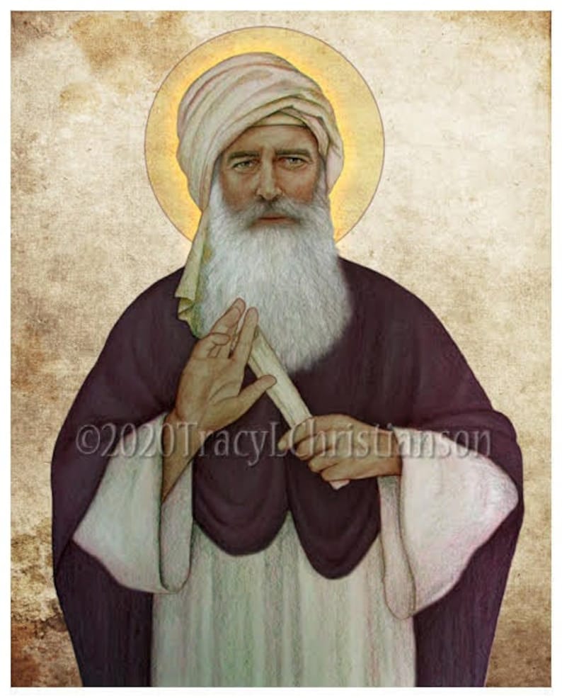 St. Isaac the Syrian Fine Art Print / Picture, Catholic Saint - Etsy