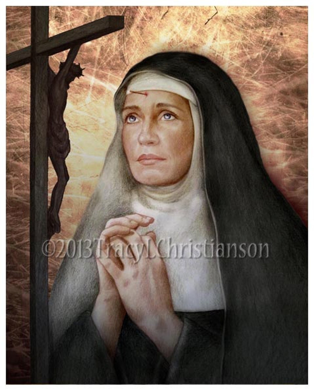 St. Rita of Cascia Art Print Catholic Patron Saint of Impossible Cases ...