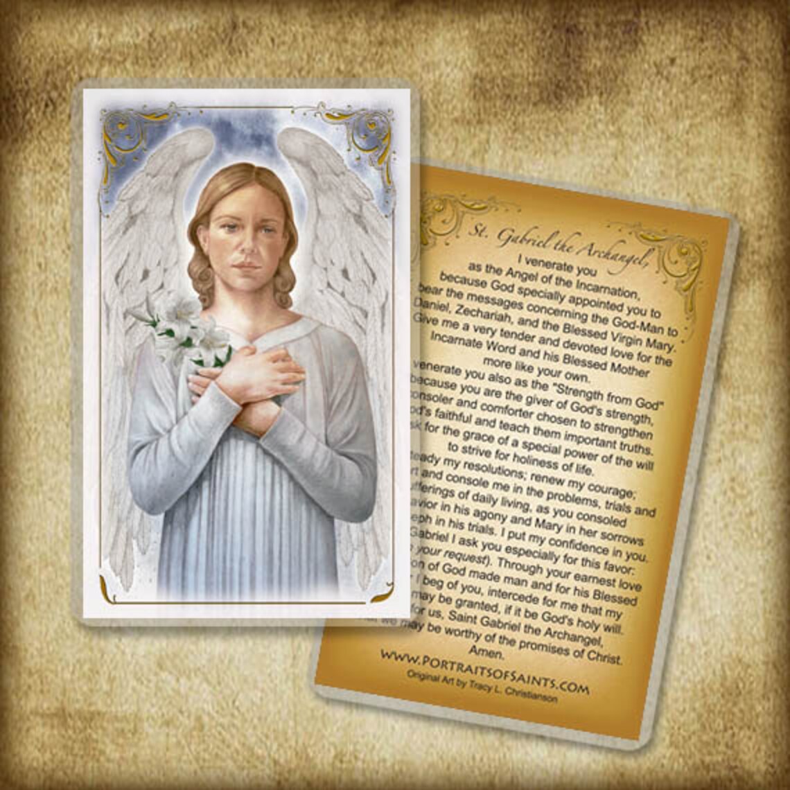 St. Gabriel the Archangel Holy Card - Etsy