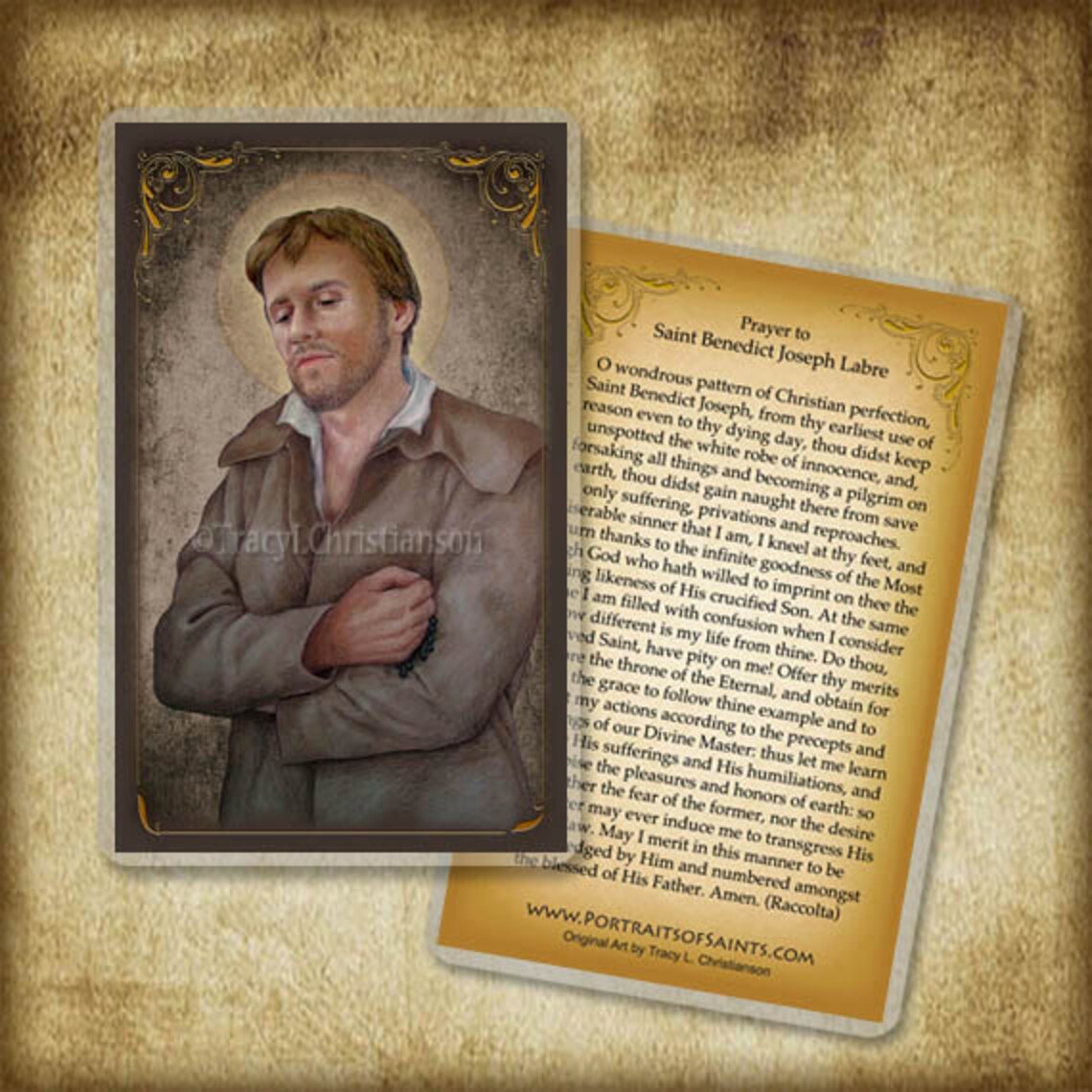 St. Benedict Joseph Labre Holy Card - Etsy