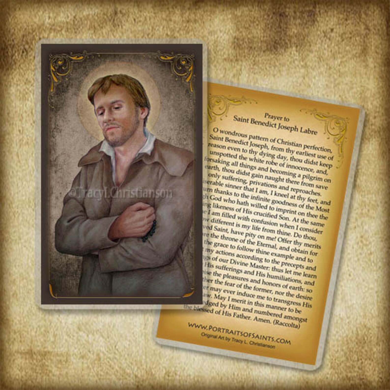 St. Benedict Joseph Labre Holy Card - Etsy