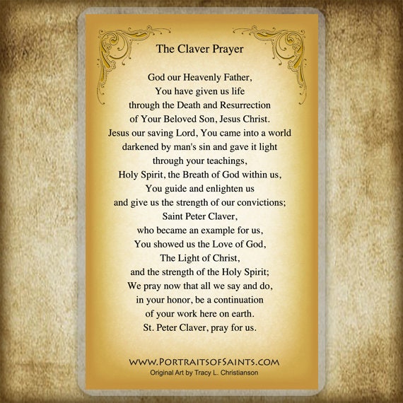 St. Peter Claver Holy Card, Patron to Black Missions - Etsy