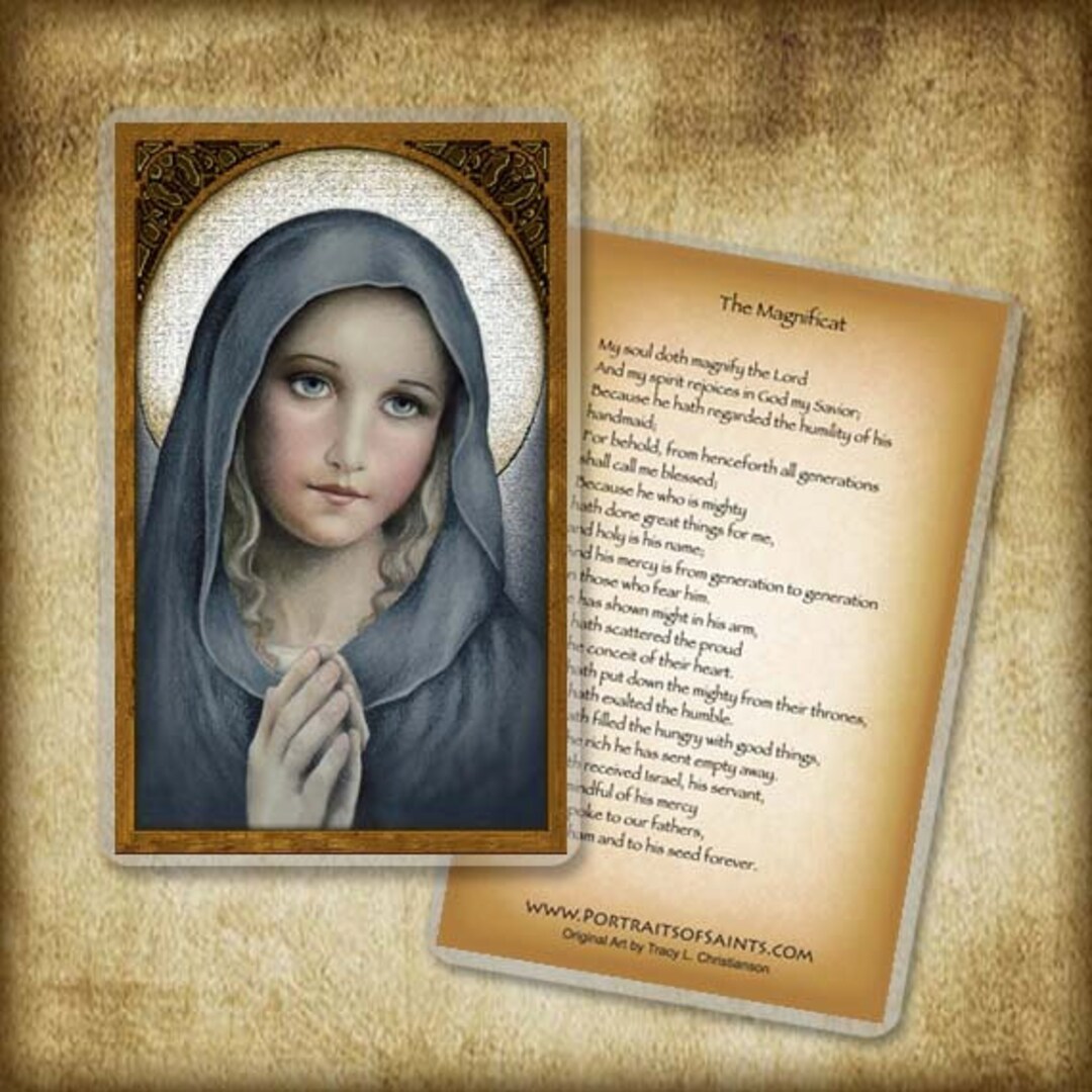 The Virgin Holy Card, Blessed Mother of Jesus - Etsy