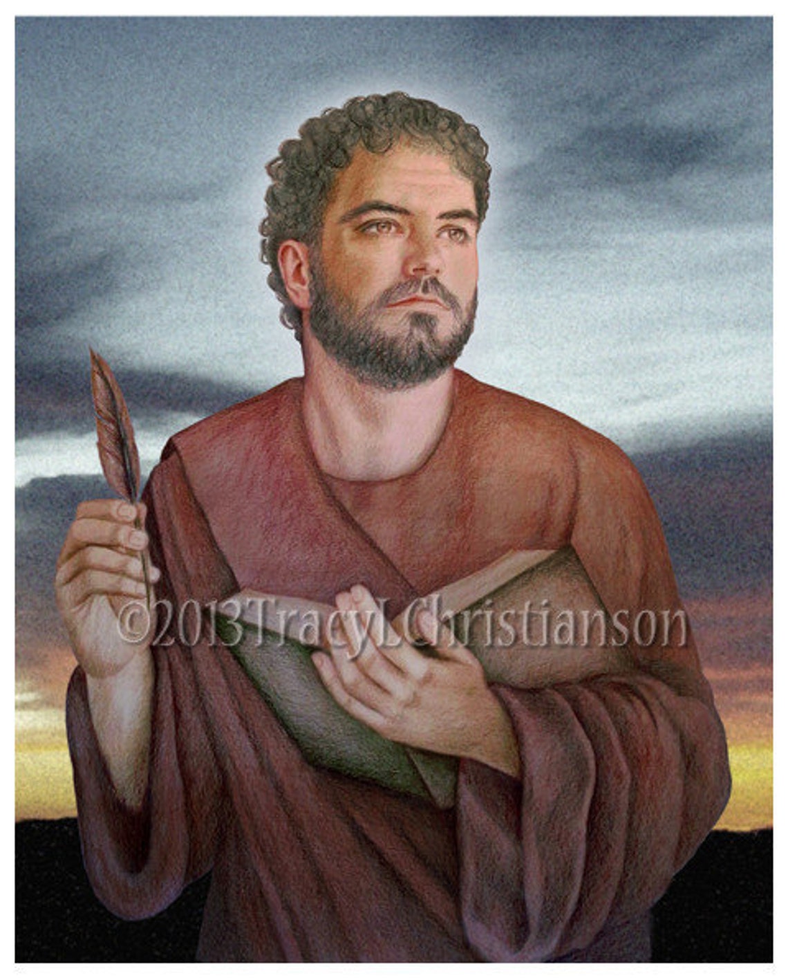St. Mark the Evangelist Print Catholic Fine Art Patron Saint - Etsy