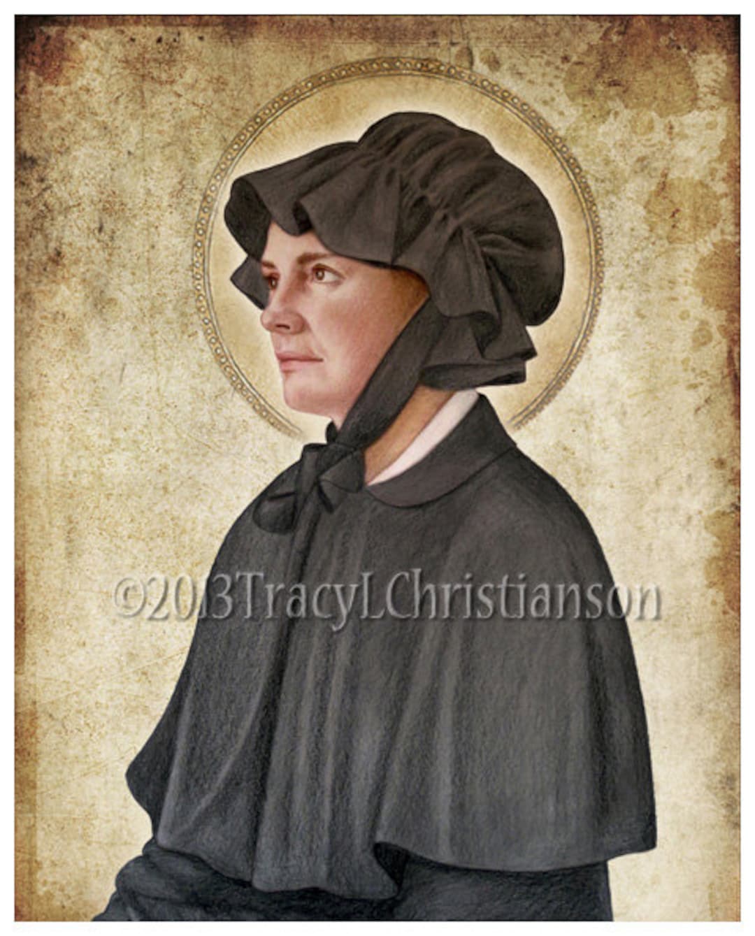St. Elizabeth Ann Seton Art Print Catholic Patron Saint - Etsy