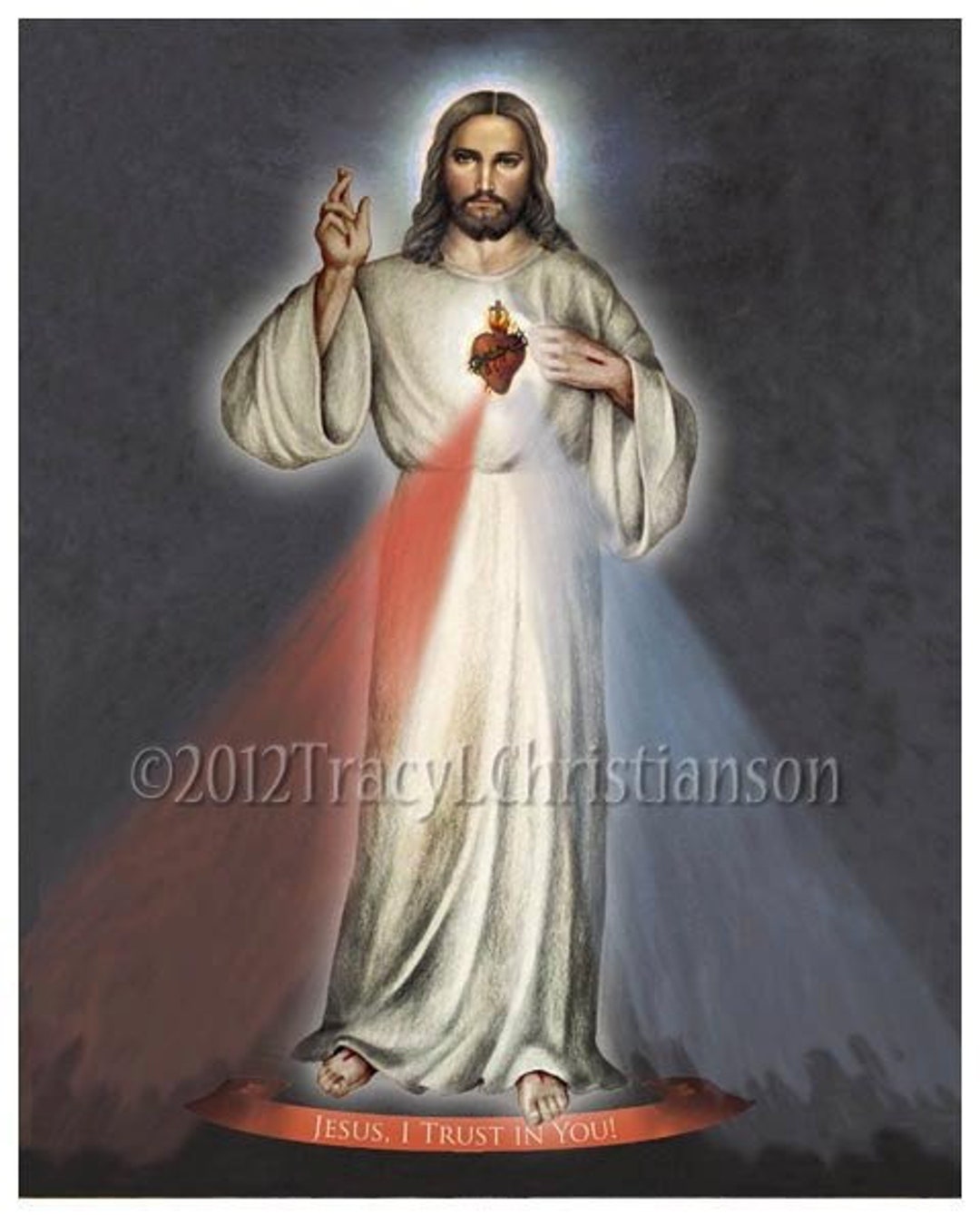 Divine Mercy Catholic Fine Art Print/picture , Our Lord, Sacred Heart ...