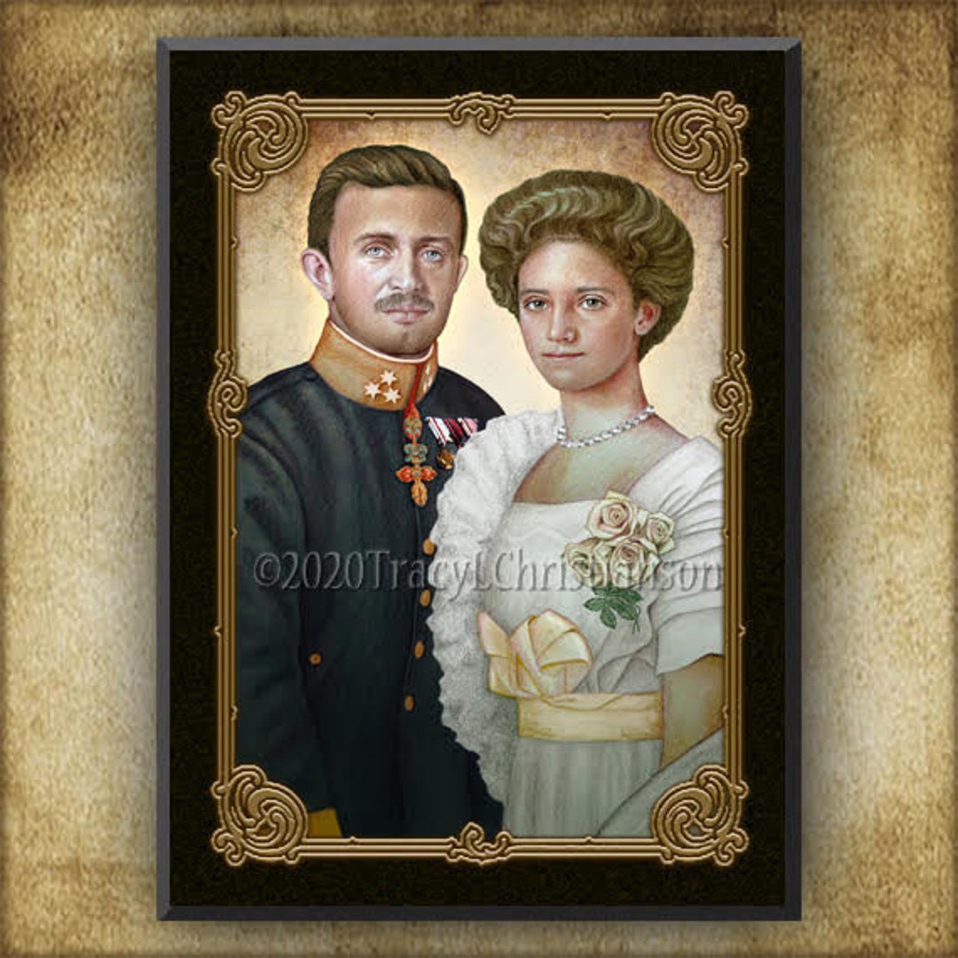 Bl. Blessed Karl of Austria and Zita of Austria Wood Plaque & Holy Card ...