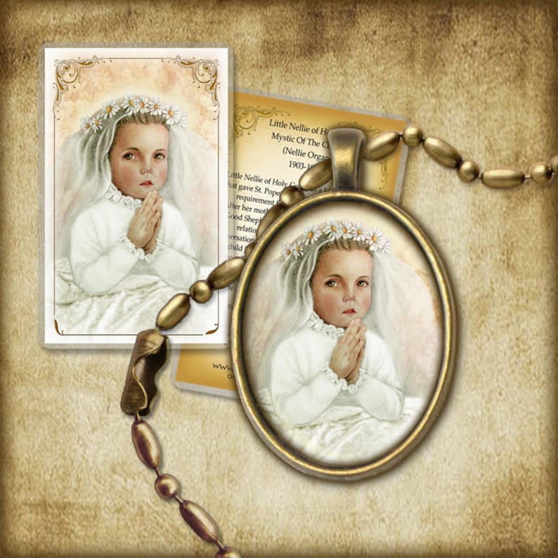 Little Nellie of Holy God Pendant and Holy Card GIFT SET - Etsy