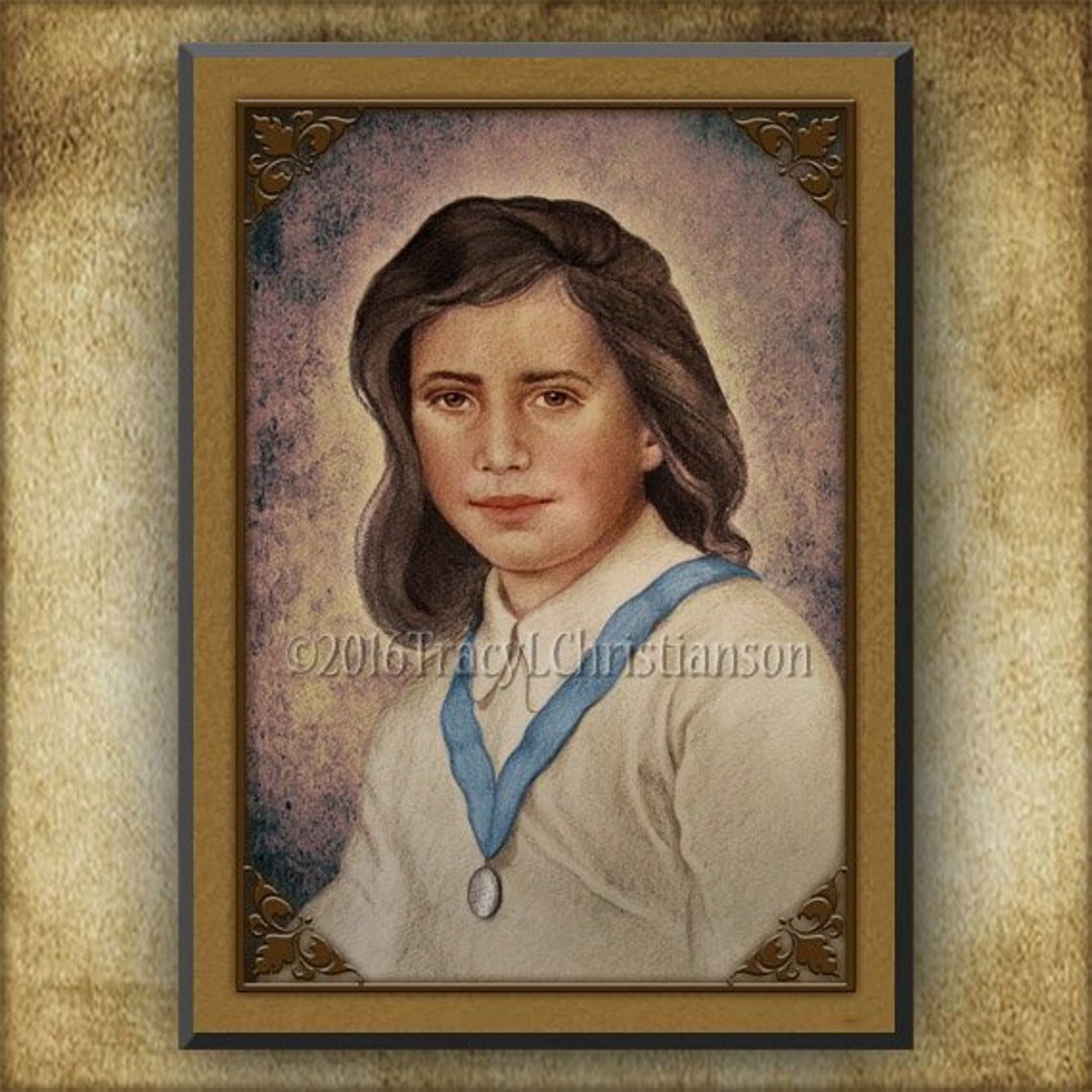Bl. Laura Vicuna Wood Plaque & Holy Card GIFT SET, for a Young Person ...