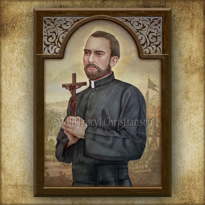 St. Peter Claver Wood Plaque & Holy Card GIFT SET Catholic - Etsy