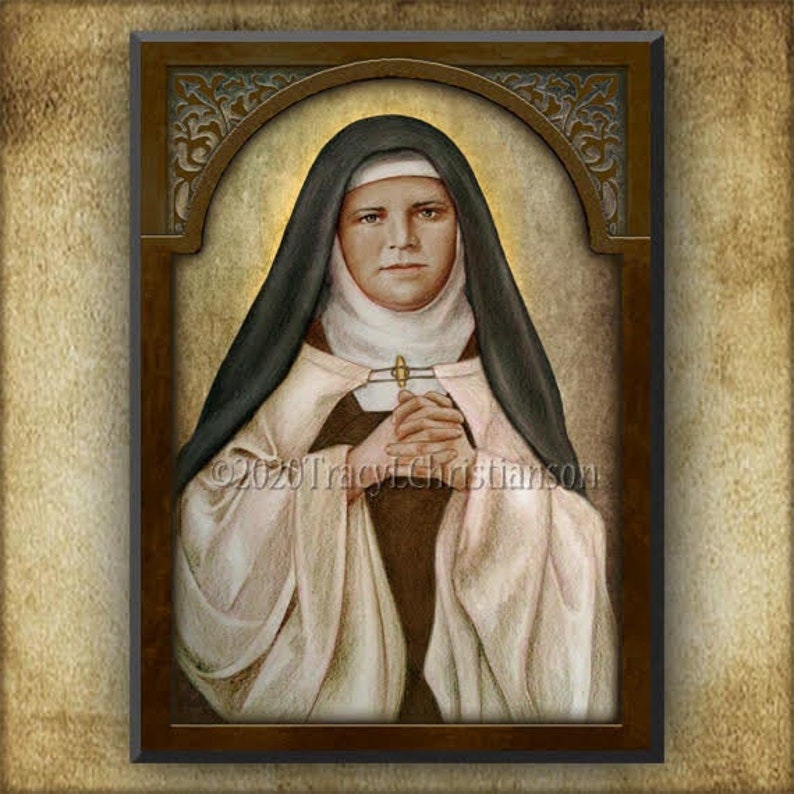 St. Mariam Baouardy Wood Plaque & Holy Card GIFT SET for a - Etsy