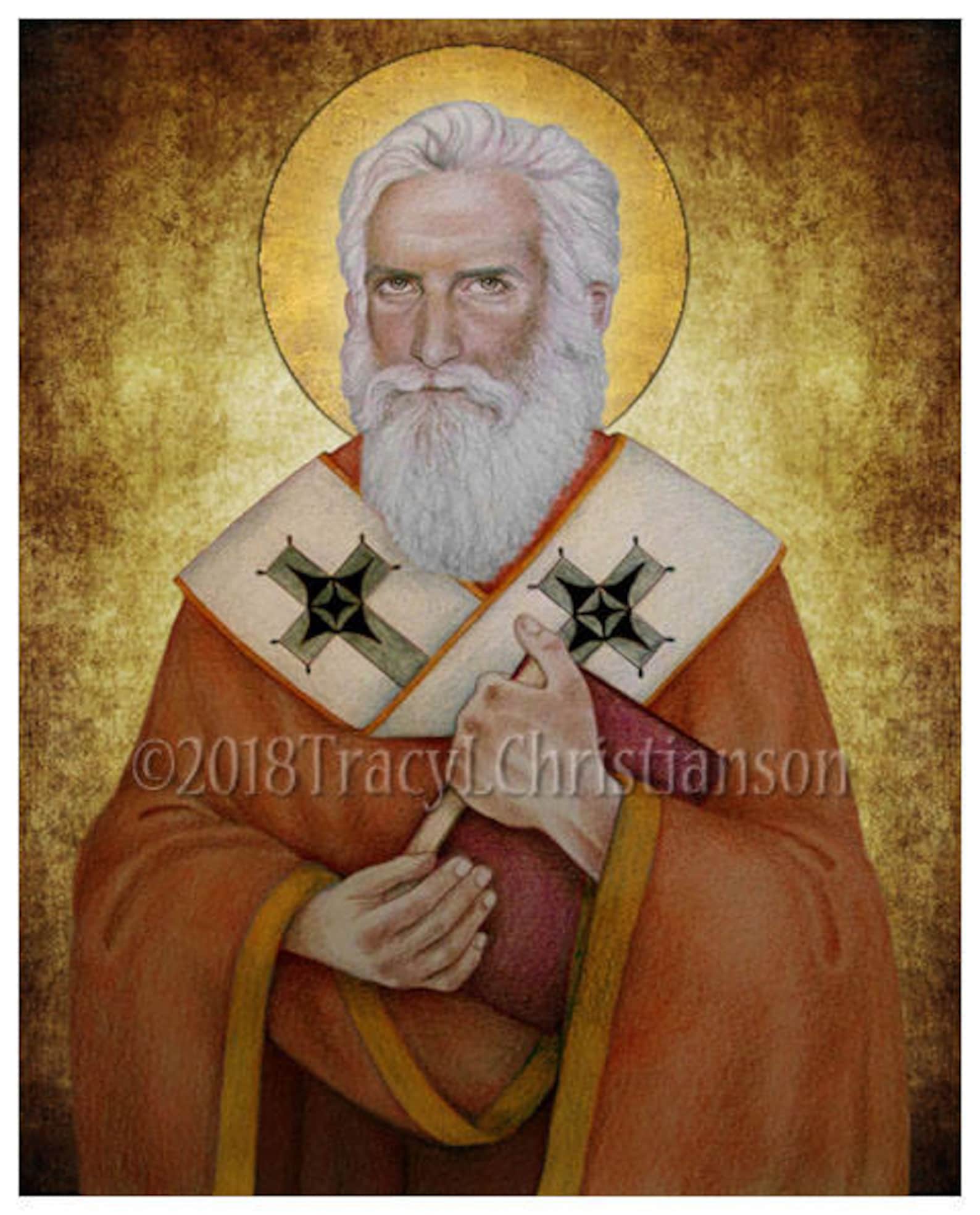 St. Alexander of Jerusalem Print Catholic Art - Etsy