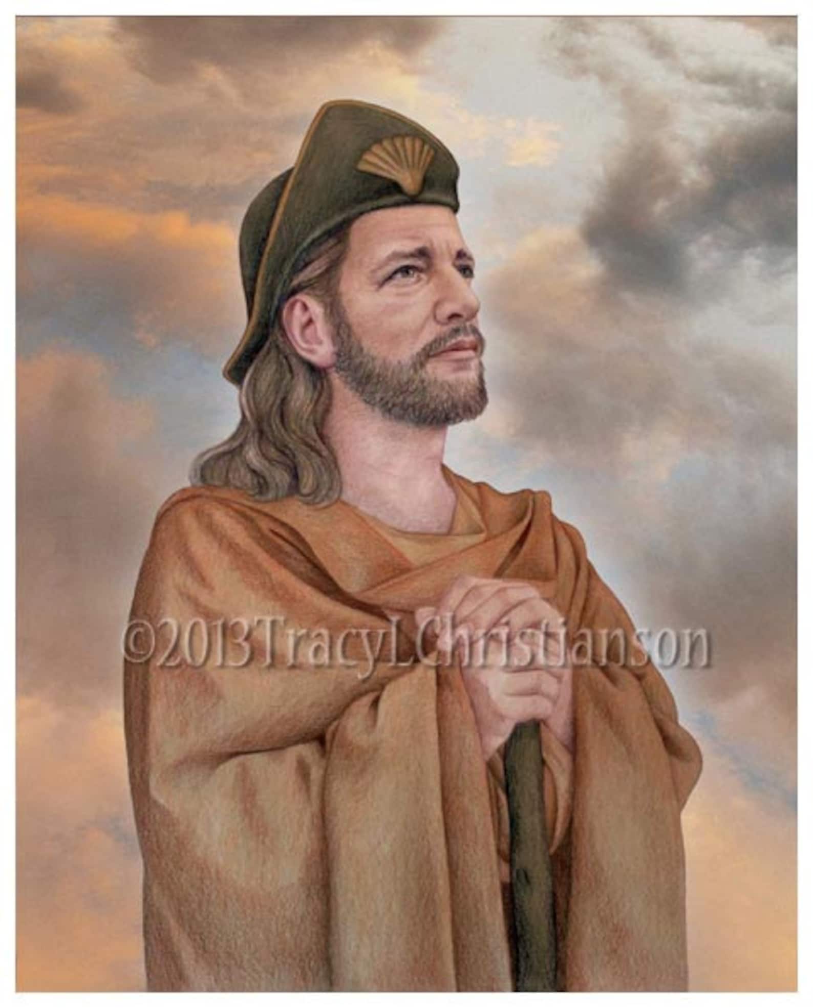 St. James the Greater Art Print, Catholic Patron Saint, Apostle - Etsy