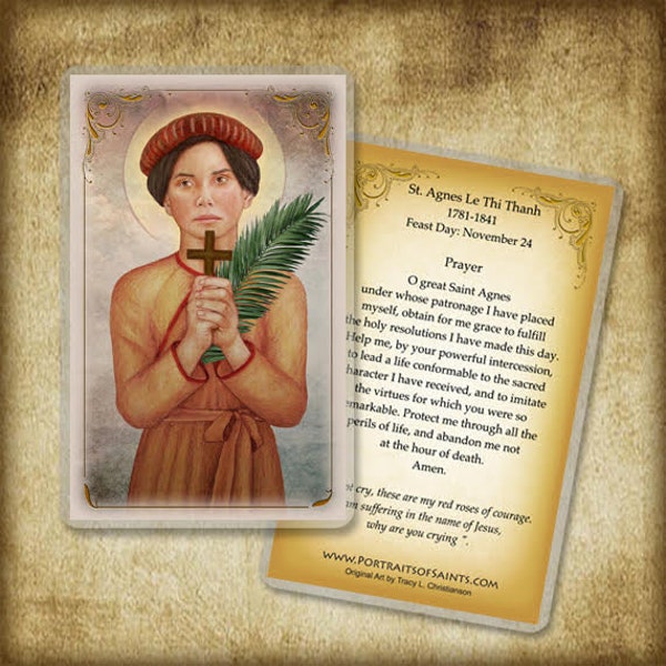 St.agnes Prayer Card - Etsy