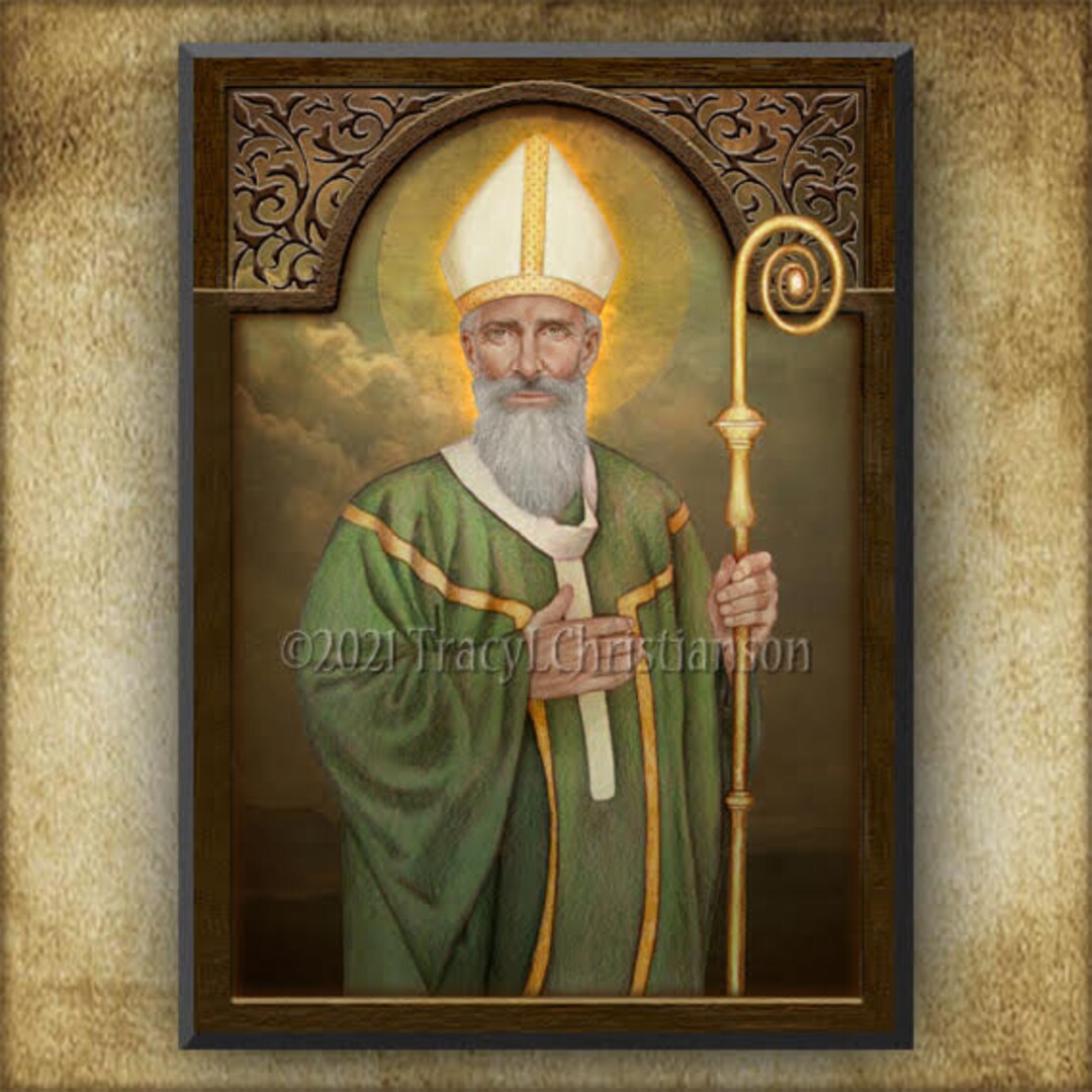 St. Irenaeus of Lyons Wood Icon & Holy Card GIFT SET, Patron of ...