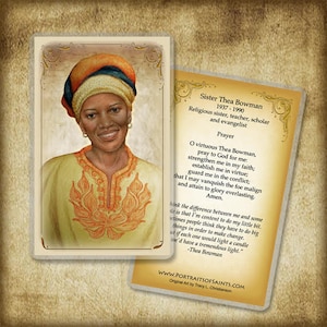 Sr. Thea Bowman Holy Card, Saint Prayer Card - Etsy