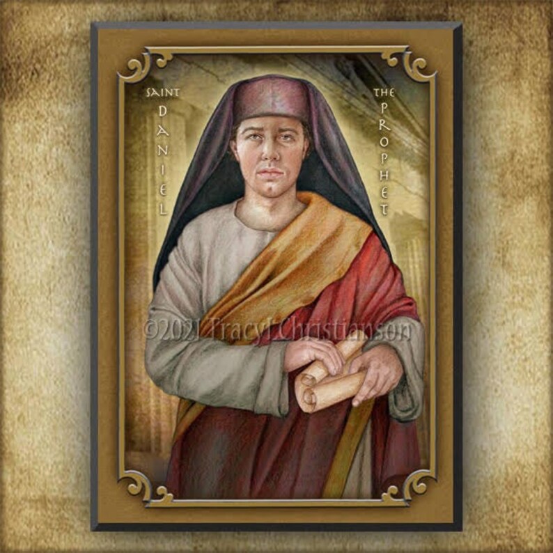 St. Daniel the Prophet Plaque & Holy Card GIFT SET Old Testament ...