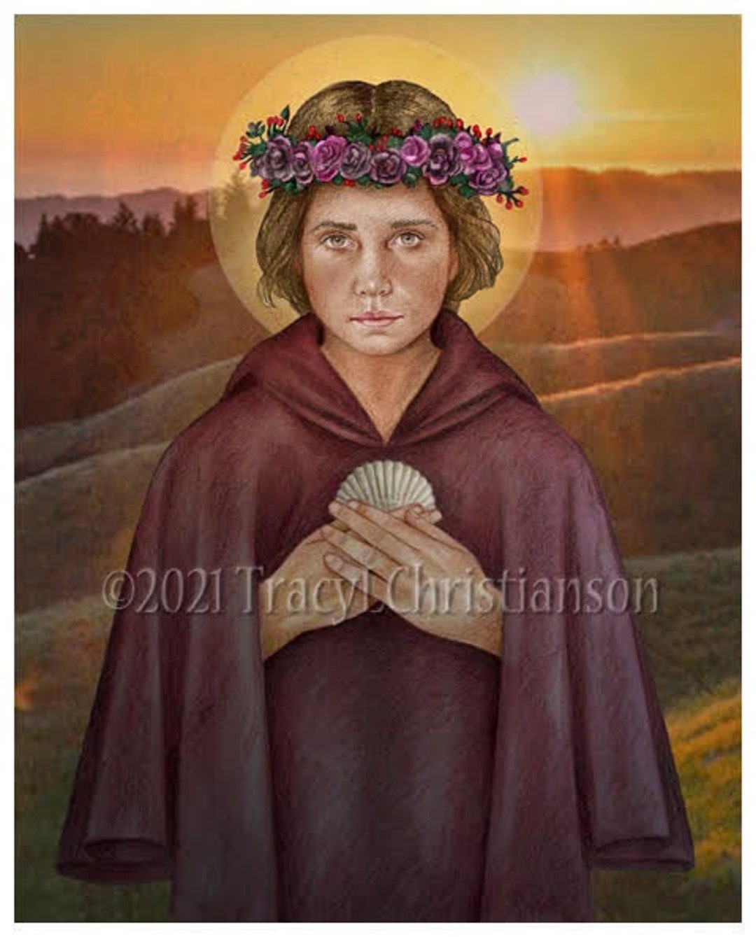 St. Bona of Pisa Catholic Fine Art Print/picture - Etsy