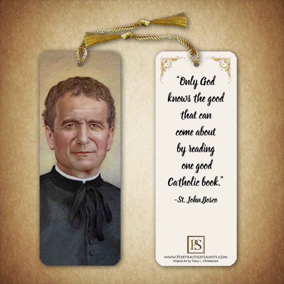 St. John Bosco Bookmark, Catholic - Etsy